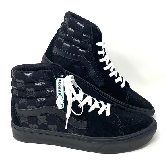 Vans | Shoes | Vans Comfycush Sk8hi Cold Hearted Black High Top Men ...